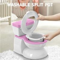 China Eco Friendly Print Baby Potty Toilet Trainer in Grey/Pink/Blue - EN-71 Certified for sale