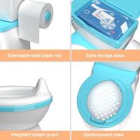 China Grey/Pink/Blue Print Eco Friendly Baby Potty Toilet Trainer for Children for sale