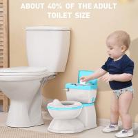 China Grey/Pink/Blue Print Eco Friendly Baby Potty Toilet Trainer for Children for sale