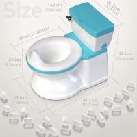 China Grey/Pink/Blue Print Eco Friendly Baby Potty Toilet Trainer for Children for sale