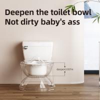 China Printed White Baby Potty Trainer with Music Eco Friendly PP Plastic EN-71 Certified Custom Logo for sale