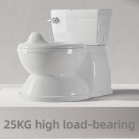 China Printed White Baby Potty Trainer with Music Eco Friendly PP Plastic EN-71 Certified Custom Logo for sale