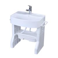 China Large Square Type Children's Washstand Hot Selling Safety Standards White / Pink Color Customized for sale