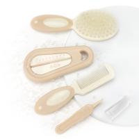China Soft Baby Grooming Brush , Bath Water Thermometer Set for Newborn Head Care for sale
