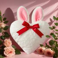 China White Heart Pillow Cushion Toy Throw Pillows Gift Valentine's Day Decorative Pillows, Wedding Decorations for sale