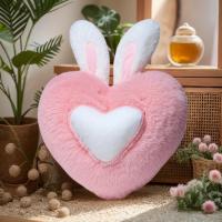 China Cute Heart Shaped Plush Pillow Soft Sleeping Pillow Living Room Decor Valentine's Day Gifts Comfortable Love Pillow Sofa Cushion for sale
