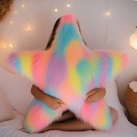 China White/Colorful Five-pointed Star Pillow Soft Plush Stuffed Doll Toys Hobbies Exquisite Pillow Home Decoration Birthday Gifts for sale