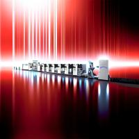 China HBRY-W HORIZONTAL FLEXO PRINTING MACHINE FOR SERVO MOTOR PETAL TYPE UV STICKER LABEL MERCURY AND LED LAMP DRYER IR for sale