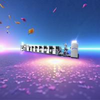 China ROLL TO ROLL PAPER LABEL FLEXOGRAPHIC PRINTING MACHINE WITH HIGH TEMPERATURE ROLLER HORIZONTAL IN LINE PETAL FLEXO PRESS for sale