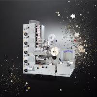 China RY3205 LABEL (LOGO) FLEXO PRINTING MACHINE (WEB GUIDE ULTRASONIC TYPE, 1 DIE CUTTING STATION) UV LED MERCURY LAMP 380V for sale