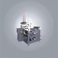 China REVOLUTIONARY NO STOP TURRET REWINDING MACHINE WITH PNEUMATIC UNWINDING SLITTING UNIT NARROW WEB LABEL FULL SERVO STABLE for sale