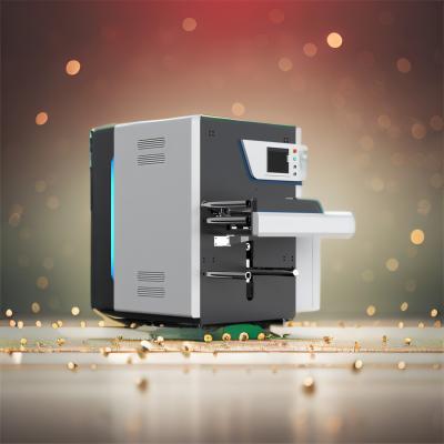 China BTJ-S NON STOP SMALL ADHESIVE STICKER LABEL PAPER REWINDING MACHINE EQUIPPED WITH 4 SPINDLES AUTOMATIC NON-STOP REWINDER for sale