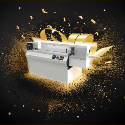 China HIGH-SPEED ADHESIVE LABEL PAPER PROCESS MACHINERY MAX SPEED 50-80TIMES/MIN QG-G 1100 PAPER CORE CUTTING MACHINE PRICE for sale