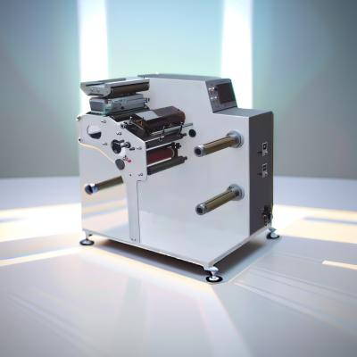 China MINI SLIT WIDTH 16MM FQ-320/450 HIGH SPEED LABEL SLITTER MACHINE NARROW SCOPE PAPER WITH TURRET REWINDING 2 PIECES for sale