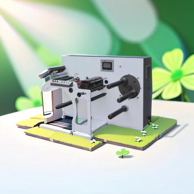 China ADHESIVE LABEL PAPER PROCESS MACHINERY AIR SUPPLY 0.8MPA MAX REWINDING DIAMETER 500MM HIGH SPEED LABEL SLITTING REWINDER for sale