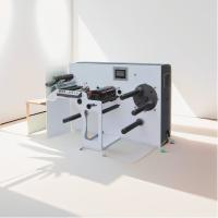 China MAX REWINDING DIAMETER 500MM FQ-350/450 HIGH SPEED LABEL SLITTER MACHINE NARROW SCOPE PAPER EPC PLC TOUCH SCREEN TENSION for sale