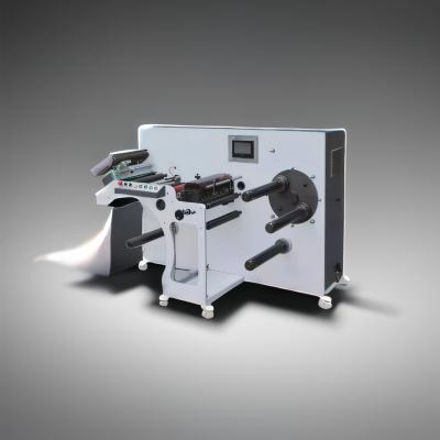 China 0.8mpa Adhesive Label Paper Process Machinery with 350mm Max Material Feeding Width High Speed Label Slitter Machine for sale