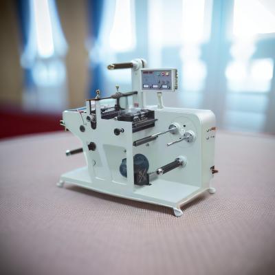 China 1.5kw Adhesive Label Paper Process Machinery MQ-320-Y with Unwinding Max Diameter 500mm Rotary Blank Label Die Cuting for sale