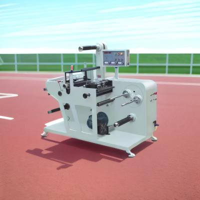 China MQ320-Y ROTARY BLANK LABEL DIE CUTING MACHINE WITH SLITTER UNWINDING AND DOWN REWINDING DIAMETER AT 700MM WITH 5KG BRAKE for sale