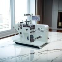 China EFFICIENT ADHESIVE LABEL PAPER PROCESS MACHINERY MAX DIAMETER 500MM ROTARY BLANK LABEL DIE CUTING MACHINE WITH SLITTER for sale