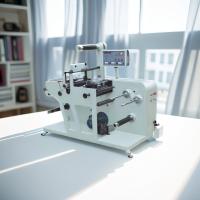 China ADHESIVE LABEL PAPER PROCESS MACHINERY FOR LABEL LENGTH OF DIE CUTTING 190-476 MM FULLY ROTARY DIE CUTTING MACHINERY for sale
