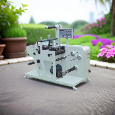 China MINI SLIT WIDTH 16MM ADHESIVE LABEL PAPER PROCESS MACHINERY MQ-320-Y VOLTAGE 380V/220V ROTARY BLANK LABEL DIE CUTTING for sale