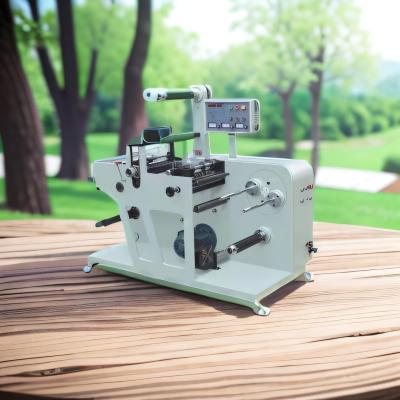 China MQ-450Y ROTARY BLANK LABEL DIE CUTING MACHINE WITH SLITTER AIR SHAFT UNWINDING: 6 INCH 1 PC+3 INCH 1 PC REWINDING: 1.5 for sale