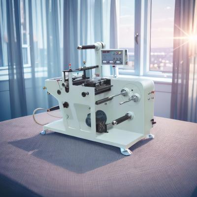 China MQ-320-Y ADHESIVE LABEL PAPER PROCESS MACHINERY WITH UNWINDING MAX DIAMETER 500MM DIE CUTTING AND SLITTING ROTARY TURRET for sale
