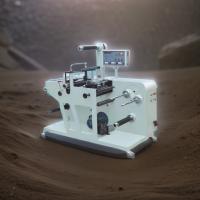 China FULL ROTARY BLANK LABEL DIE CUTTING MACHINE WITH SLITTER TURRET REWINDING BLANK ADHESIVE LABEL MATERIAL LAMINATING for sale