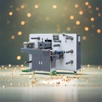 China EFFICIENT ADHESIVE LABEL PAPER PROCESS MACHINERY FOR MAX MATERIAL FEEDING WIDTH 350MM INTERMITTENT SEMI ROTARY DIE-CUT for sale
