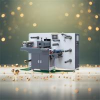 China EFFICIENT ADHESIVE LABEL PAPER PROCESS MACHINERY FOR MAX MATERIAL FEEDING WIDTH 350MM INTERMITTENT SEMI ROTARY DIE-CUT for sale