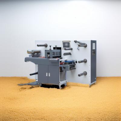 China 380V VOLTAGE ADHESIVE LABEL PAPER PROCESS MACHINERY WITH 480MM DIE CUTTING LENGTH INTERMITTENT SEMI ROTARY DIE-CUTTING for sale