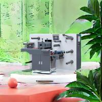 China HIGH CAPACITY 15KW ADHESIVE LABEL PAPER PROCESS MACHINERY UNWINDING MAX DIAMETER 600MM INTERMITTENT SEMI ROTARY DIE-CUT for sale