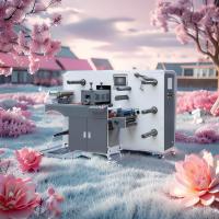China SLITTING SPEED AT 120M/MIN - DISCOVER MQ-YIIE ADHESIVE LABEL PAPER PROCESS MACHINERY INTERMITTENT SEMI ROTARY DIE-CUT for sale