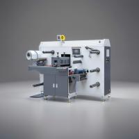 China 320MM MAX MATERIAL FEEDING WIDTH - SEMI ROTARY LABEL AND SLITTING DIE CUTTING MACHINE OPTIONAL TURRET REWINDING 2 SHAFT for sale