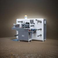 China MQ-350YII SEMI-ROTARY INTERMITTENT DIE CUTTING WITH CONVEYOR FOR IML LABEL IN-MOLD-LABELS PRINTED BLANK COLOR TRACKING for sale
