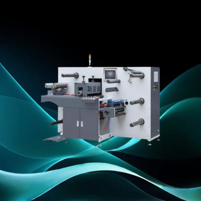 China HIGH-PERFORMANCE ADHESIVE LABEL PAPER PROCESS MACHINERY MAX REWINDING DIAMETER 650MM SEMI-ROTARY DIE CUTTING MACHINERY for sale