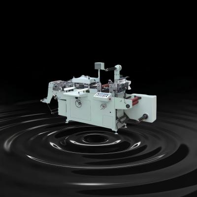 China PRECISION ADHESIVE LABEL PAPER PROCESS MACHINERY 1 YEAR UNWINDING MAX DIAMETER 650MM FLAT BED DIE CUTTING MACHINE for sale