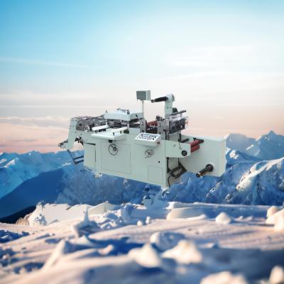 China MQ-350Z LABEL DIE CUTTING MACHINE OPTIONAL: LAMINATING: HOT STAMPING: HOLE PUNCHING: SHEET CUTTING TO 300 TIMES/MINUTES for sale