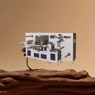 China MAX REWINDING DIAMETER 800MM ADHESIVE LABEL PAPER PROCESS MACHINERY ADHESIVE LABEL DIE-CUTTING MACHINE HIGH SPEED ROLL for sale