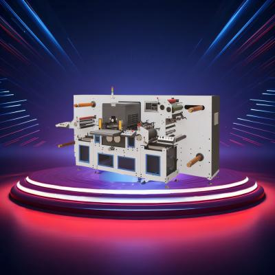 China MAX MATERIAL FEEDING WIDTH 350MM ADHESIVE LABEL PAPER PROCESS MACHINERY FOR VOLTAGE 380V HIGH SPEED DIE CUTTING MACHINE for sale