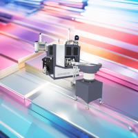 China INNOVATIVE ADHESIVE LABEL PAPER PROCESS MACHINERY SELF DEVOLOPMENT PATENTED NON-STOP REWINDING AUTOMATIC TURRET 4 SHAFT for sale
