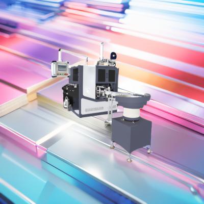China full automatic no-glue glue less hot melt adhesive glue type non-stop 4 spindle turret label slitter rewinder machine for sale