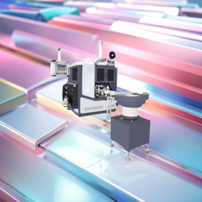 China INNOVATIVE ADHESIVE LABEL PAPER PROCESS MACHINERY SELF DEVOLOPMENT PATENTED NON-STOP REWINDING AUTOMATIC TURRET 4 SHAFT for sale