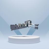 China Full automatic slitting and rewinding machine threading gluing glue-free no glue less sealing non stop slitter turret for sale