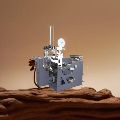 China LABEL NO GLUE NON STOP TURRET SLITTER REWINDER FOR ADHESIVE LABEL PAPER PROCESS MACHINERY 4 SPINDLE 120M/MIN 30MM REWIND for sale