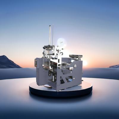 China Fully automatic non-stop 4 spindle turret rewinder for label  printed label and blank label, food label, logistic label, for sale