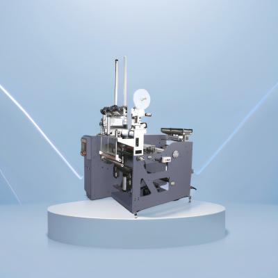 China Sticker Adhesive Type non-stop 4 spindle Label Turret Rewinder Machinery fully & semi-automatic for sale