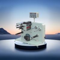 China Paper Slitter Rewinding Machine Rewinder with 8 sets rotary knife for paper label for sale