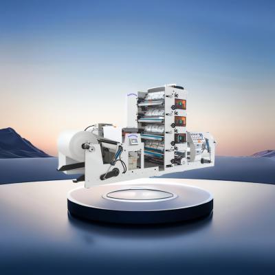 China RY-1250 PAPER CUP FLEXO PRINTER SEPARATED UNWINDING DEVICE AT 1300MM UNWINDING DIAMETER BY HYDRAULIC LIFTER REWIND 1300 for sale